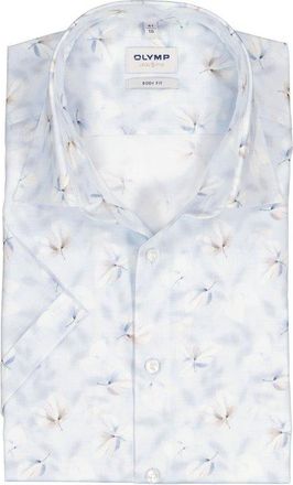 Olymp Herren Hemden blau gebl&uuml;mt