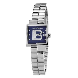 Laura Biagiotti Femme, Accessoires, Gris, Taille: ONE Size Montre Femme Acier Inoxydable Argent