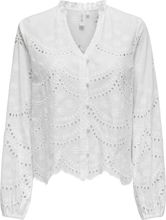 Only Onlbine Lalisa Ls V-Neck Emb Top WVN