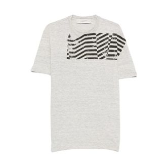 Golden Goose Homme, Tops, Gris, Taille: XL T-Chemises