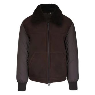 Moncler Homme, Vestes, Brun, Taille: XL Tonnay Short Down Jacket