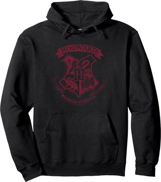 Harry Potter Red Hogwarts Crest Pullover Hoodie