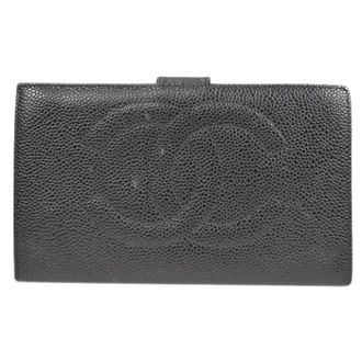 Chanel Pre-owned Leder Portemonnaie - - Pre-owned - Damen - Schwarzk - ONE SIZE