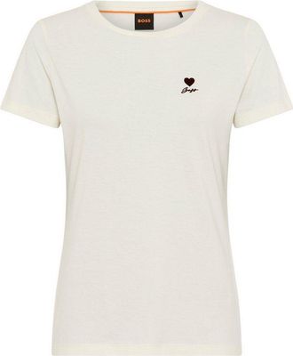 HUGO BOSS T-Shirt Elove Premium Damenmode aus Baumwolle, Rundhals