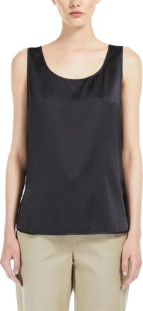Max Mara Femme, Tops, Noir, Taille: 36 FR Mmlpan Top