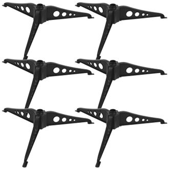 Angoily 6 St&uuml;ck Kunststoff Weihnachtsbaumst&auml;nder Kompakter Baumhalter In Schwarzgr&uuml;n f&uuml;r Tischdekoration Stabil und Tragbar Befestigungswerkzeug f&uuml;r Weihnacht