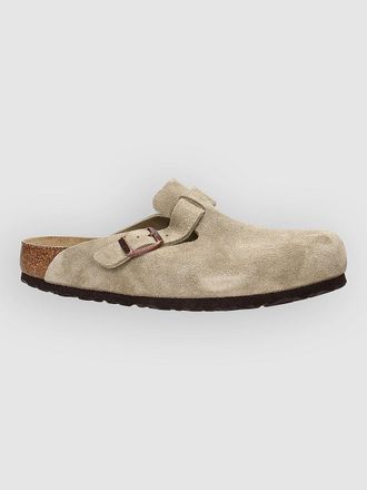 Birkenstock Boston Soft Footbed Suede Leather Sandales marron