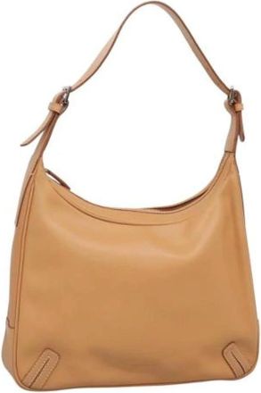 Burberry Pre-owned Cuir sacs-ports-paule - Femme - Pre-owned - Beige - Taille: ONE Size
