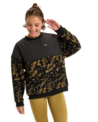 Roxy Waves of Warmth Layered - Sport Polar Fleece for Women - Sport-Polarfleece - Frauen - XS - Schwarz