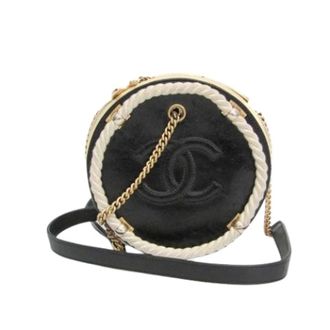 Chanel Pre-owned Coco Mark Round Chain Shoulder Bag - Femme - Pre-owned - Noir - Taille: ONE Size
