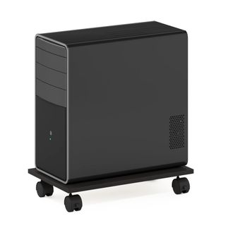 Furinno Econ Home Office CPU/Druckerhalter mit Rädern, Espresso