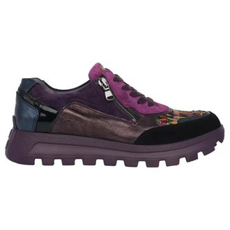 Waldl&auml;ufer Lila Mix Weit Passender Sneaker - - Shoes - Damen - Lila - 38 EU