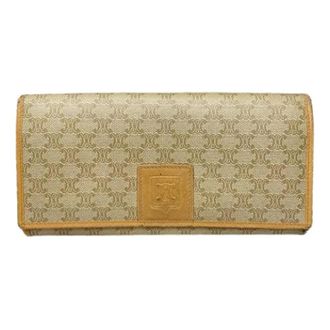 Celine Portefeuille en cuir Pre-owned - Femme - Pre-owned - Beige - Taille: ONE Size