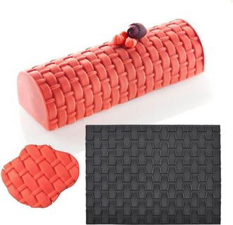 Generic Geflochtenes Design Fondant Impressionsmatte Silikon Rinde Textur Spitze Form f&uuml;r Mousse Schweizer Rolle Kuchen Zuckerhandwerk Form