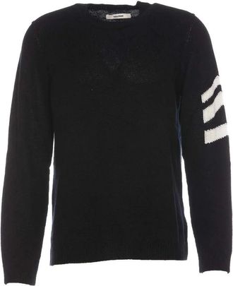 Zadig&Voltaire Pull-over col rond en cachemire - Homme - Pulls - Noir - Taille: XL