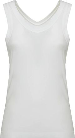 Norma Kamali Rundhals-Top ohne &Auml;rmel - - Tops - Damen - Wei&szlig; - XS