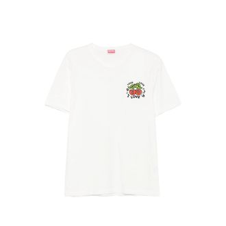Kenzo Kenzo Loves Cherry-print Slim-fit T-shirt