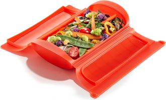 Lékué Dampfbox, 1-2 Personen, rot