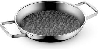 WMF Profi Resist Brat-/ Servierpfanne 24 cm Induktion, Mehrschichtmaterial beschichtet, Wabenstruktur, Edelstahlgriff, backofenfest