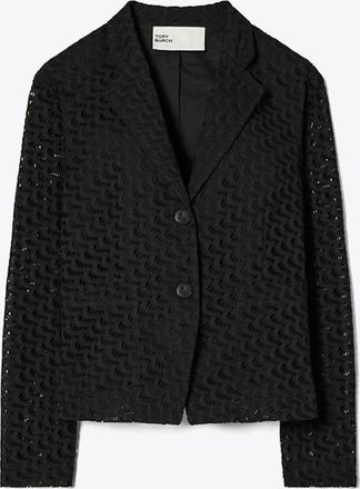 Tory Burch Damen Jacke mit Lochstickerei