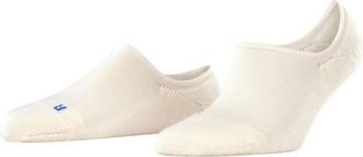Falke Damen Füßlinge Keep Warm W In Wolle unsichtbar einfarbig 1 Paar, Weiß Off-White 2040, 35-36