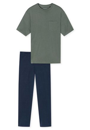 Schiesser Schlafanzu lang Kurzarm