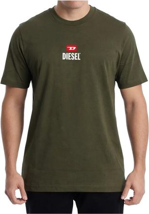 Diesel Homme, Tops, Vert, Taille: XL T-shirt ras du cou