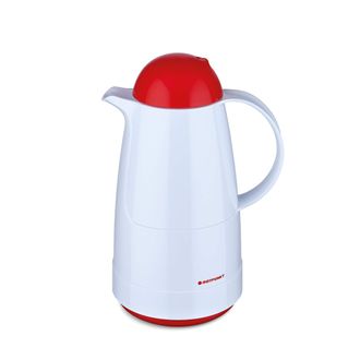 Rotpunkt Isolierkanne 210 CHRISTINE 1,0 l | Zweifunktions-Drehverschluss | BPA Frei- gesundes trinken | Made in Germany | Warm+Kalthaltung | polar/electric car