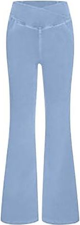 Generic Jean extensible pour femme - Taille haute - &Eacute;vas&eacute; - Push Up - Rehausseur de fesses - Taille &eacute;lastique - Contr&ocirc;le du ventre - Jeans d&eacute;contract&eacute;s - Haut