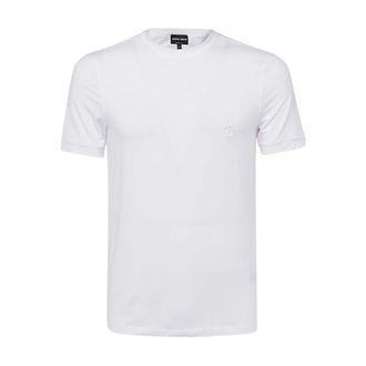 Giorgio Armani Wei&szlig;e Baumwoll-T-Shirt und Polo - - Tops - Herren - Wei&szlig; - XL