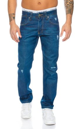 Rock Creek Herren Jeans Blau LL-398 [W40 L32]