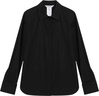 Max Mara Femme, Blouses et Chemises, Noir, Taille: 38 FR Camicia Manica Lunga