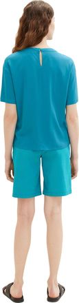 Tom Tailor Damen 1037271 T-Shirt Bluse, 31668-Petrol Green, 38