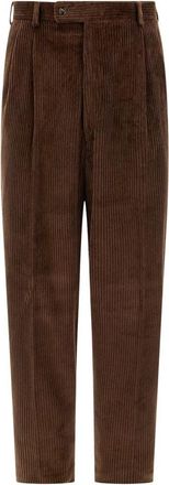 Gabriele Pasini Pantalone Classico Velluto - - Trousers - Herren - Braun - S
