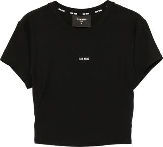 Team Wang débardeur à logo imprimé - Noir