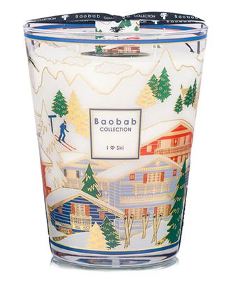 Baobab bougie I Love Ski (240 ml) - Blanc