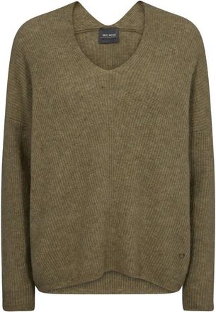 Mos Mosh MOS Mosh, Femme, Pulls, Vert, Taille: 36 FR V-neck Tricots