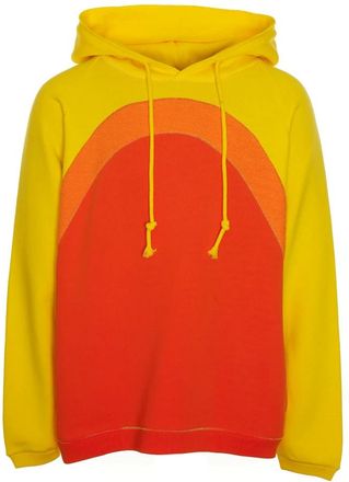 ERL Erl, Homme, Sweatshirts et sweats &agrave; capuche, Orange, Taille: XL Rainbow Sweat &agrave; capuche