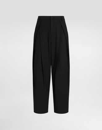 Dolce & Gabbana Hose Aus Schurwollgabardine - Mann Hosen Und Shorts Schwarz 60
