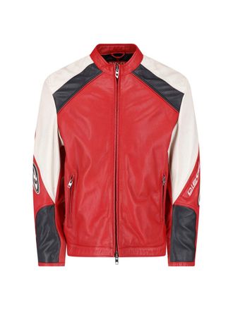 Diesel Biker Jacket In Leather