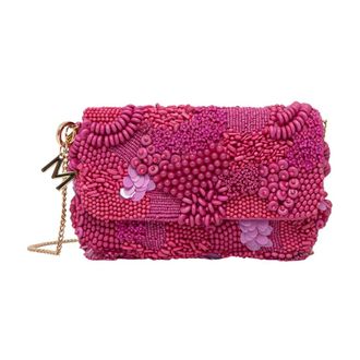 Lola Casademunt Sac bandouli&egrave;re orn&eacute; de perles - Femme - Sacs - Rose - Taille: ONE Size