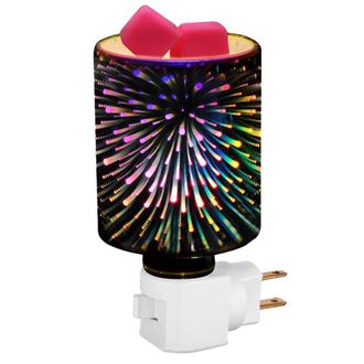 OSALADI Elektrischer Kerzenwärmer Elektrischer Duftwärmer Color Plug-In Duftbüro UK für Wachsstecker Kerzenbrenner Heimwärmer Musterlampe Schmelzfeuerwerk D G