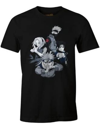 Cotton Division Naruto Homme Menarutts027 T Shirt, Noir, L EU