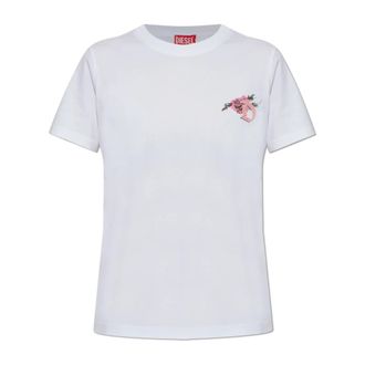 Diesel Femme, Tops, Blanc, Taille: 36 FR T-Reg-S1 T-shirt