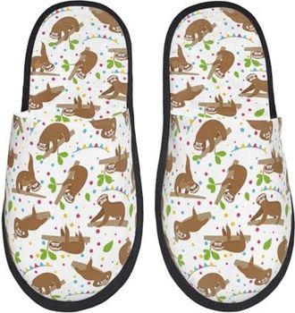 Generic Pantoufle Maison Imprim&eacute; Paresseux Mignon Chaudes Pantoufles Portative Chaussons Maison Doux Hiver Chaussures Chaudes Pour Maison Salon H&ocirc;tels M