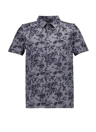 Fynch-Hatton Fynch-Hatton Herren Hemden blau gebl&uuml;mt