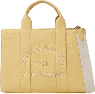 Karl Lagerfeld Shopper - Rue St-Guillaume Mittelgro&szlig;e Tote Bag Handtasche - Gr. unisize - in Gelb - f&uuml;r Damen