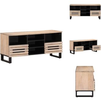 vidaXL Vidaxl - TV-Schrank 100x34x46 cm Massivholz Mango - TV-Schrank - TV-Schr&auml;nke - Fernsehschrank - Lowboard