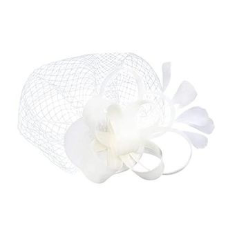 Generic Chapeau bibi 2023 en maille &agrave; fleurs pour femme - Large bandeau pour femme, beige, Taille unique