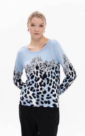Passioni Strickpullover mit Mustermix